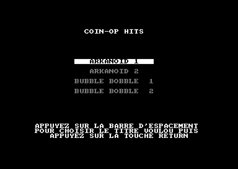 Taito Coin-Op Hits 1 (1989)(Imagine Software) - ROMs Amstrad CPC ...