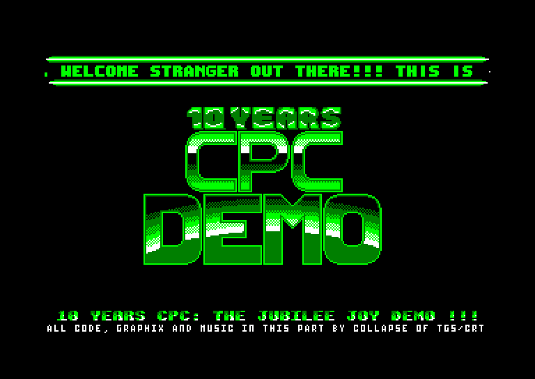 10 Years CPC Demo (1995)(TGS) - ROMs Amstrad CPC - Amstrad CPC - Demos ...