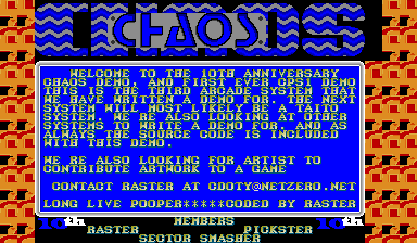 Chaos Demo (CPS-1) [Demo] - ROMs Non-MAME - FinalBurn Neo - Arcade ...