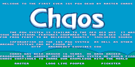 Chaos (PGM Demo) [Demo, Demo Game] - ROMs Non-MAME - FinalBurn Neo ...