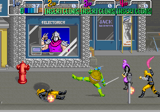 Teenage Mutant Ninja Turtles (World 4 Players, version X) - ROMs MAME ...
