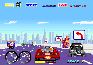 Turbo Out Run (Out Run upgrade) (FD1094 317-0118) - ROMs MAME - MAME ...
