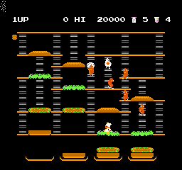BurgerTime (USA) - ROMs NES - Nintendo - Nintendo Entertainment System ...