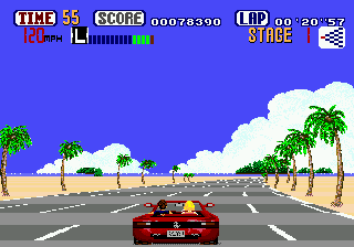 OutRun (USA, Europe) - ROMs Mega Drive - Sega - Mega Drive - Planet ...